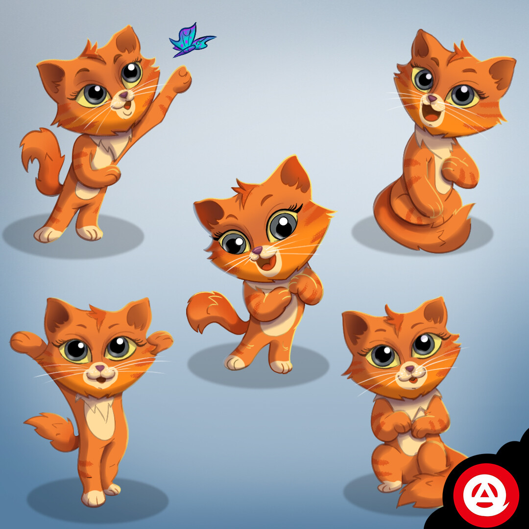 ArtStation - Cute Cat Character Design