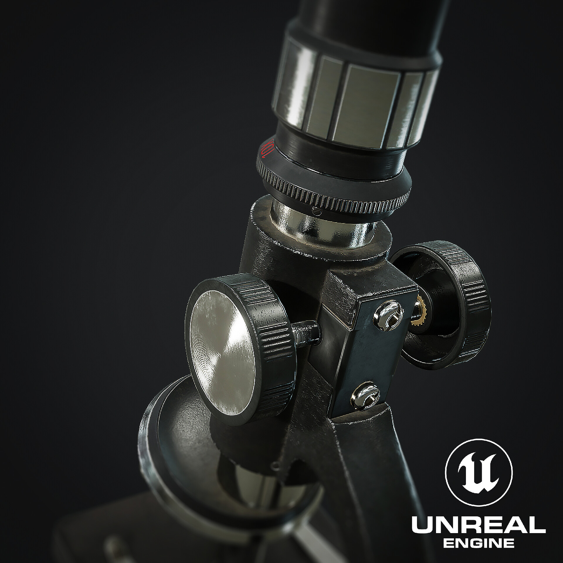 ArtStation - Old Microscope 3D-model