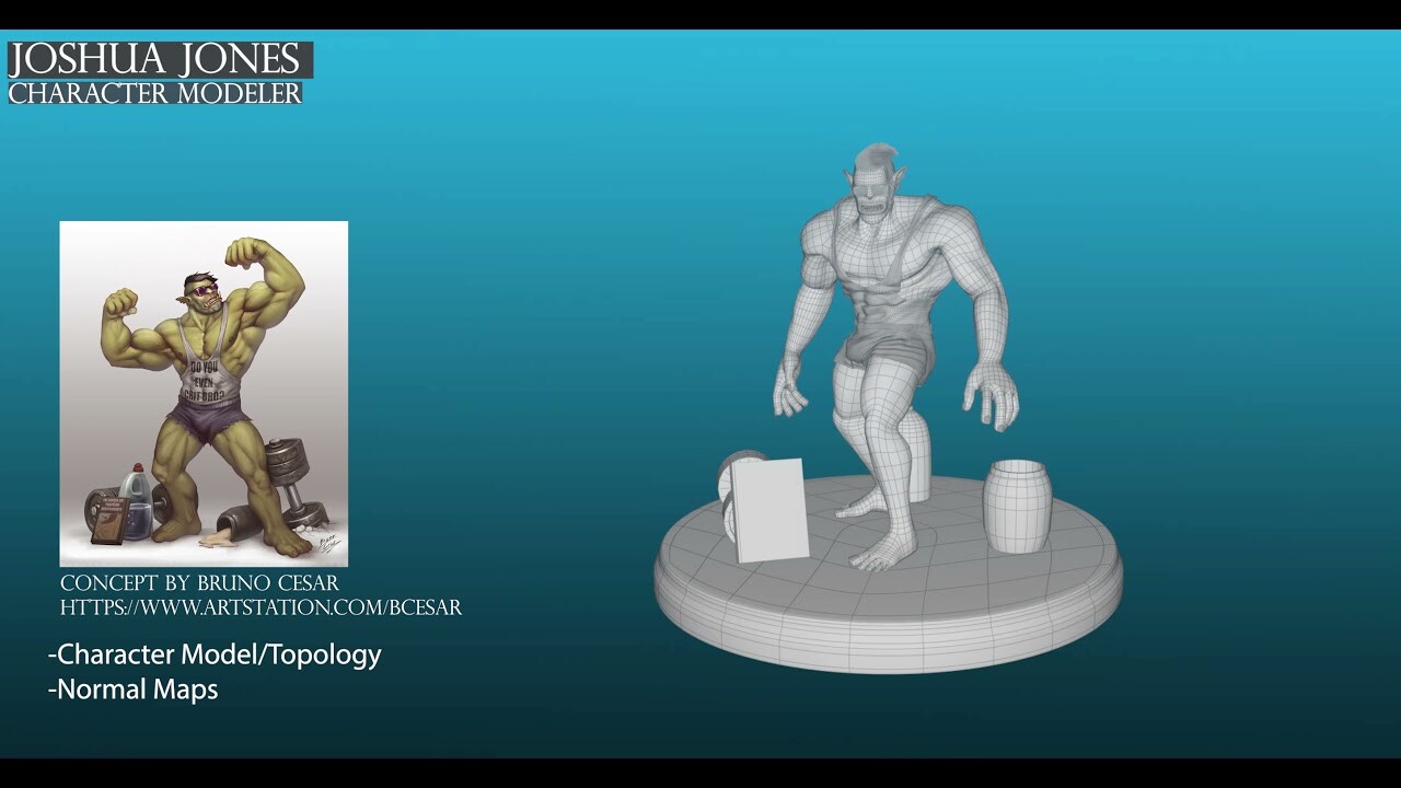 ArtStation - Orc Bodybuilder