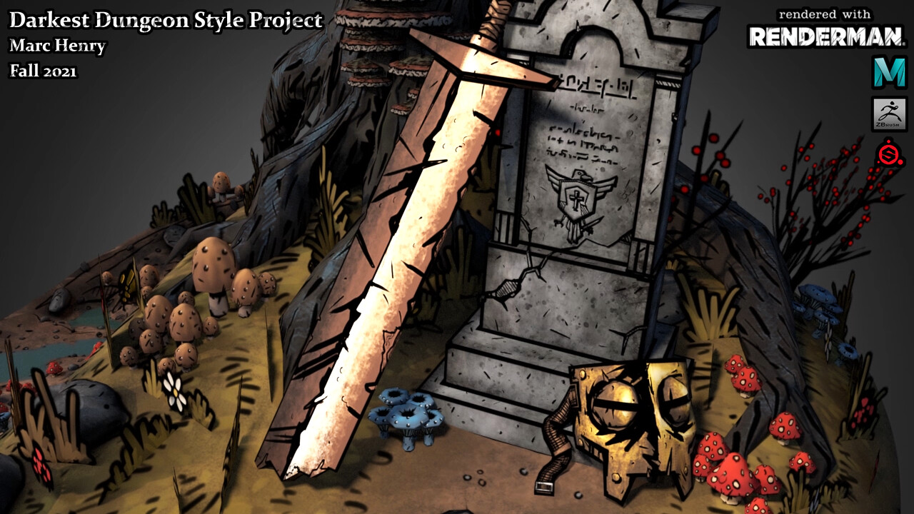 ArtStation - Darkest Dungeon Style Project - Final