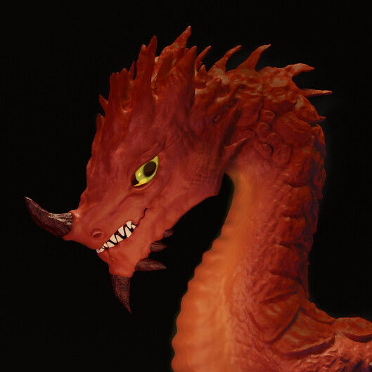 ArtStation - The Red Dragon
