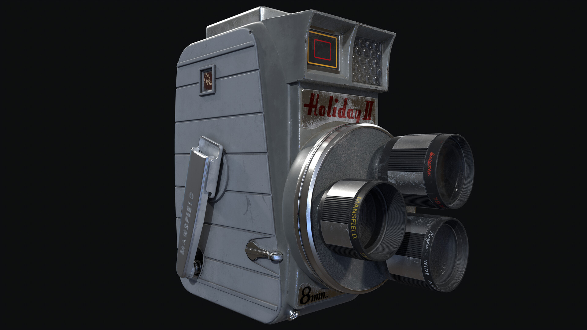 ArtStation - Mansfield Holiday II 8mm Triple Turret Camera