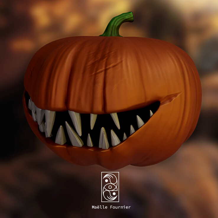 ArtStation - The hungry pumpkin
