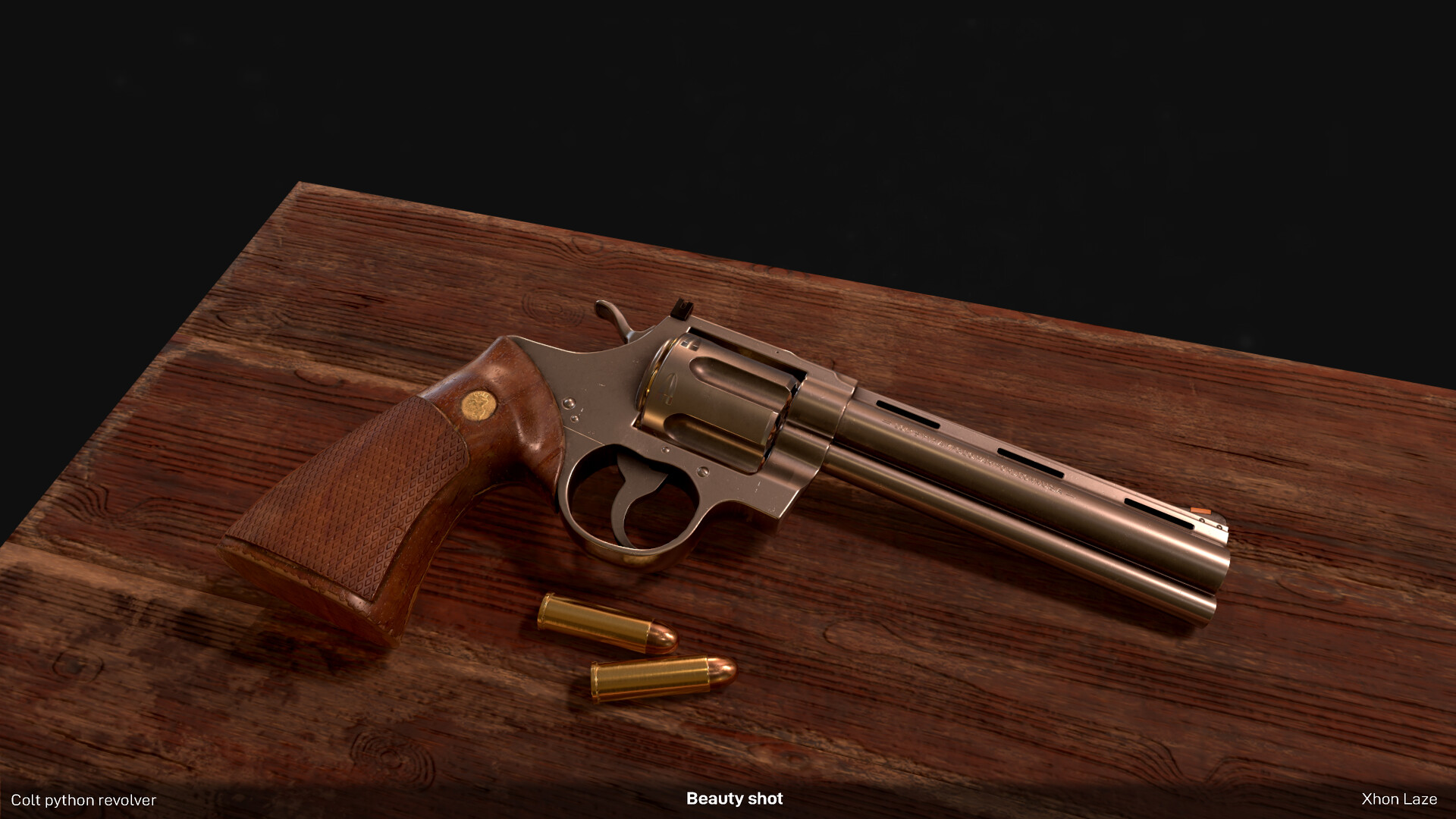 ArtStation - Colt Python Revolver - PBR Pipeline asset