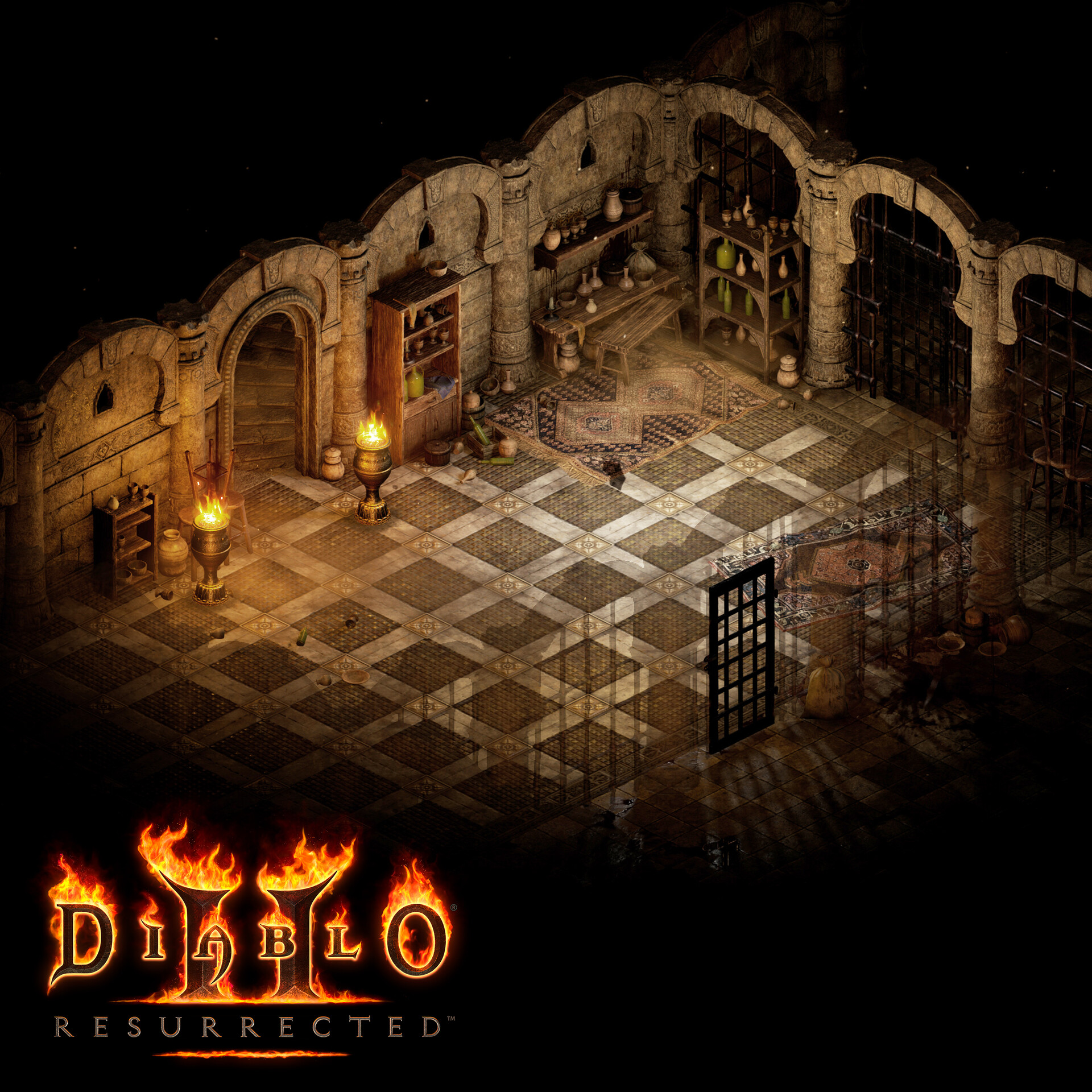 ArtStation - Diablo 2 Resurrected - Cellar Worldbuilding