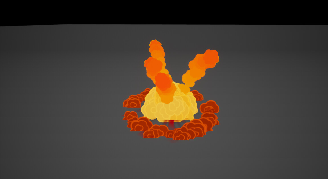 ArtStation - 1 VFX Per Day - 2# Toon Explosion (inspired by Zelda Wind ...