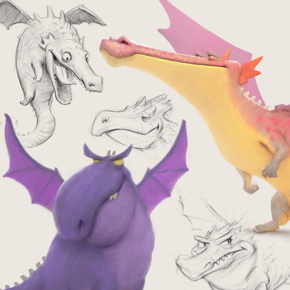 ArtStation - Dragons