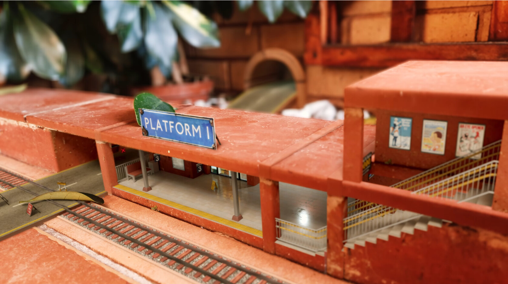 ArtStation - Tiny Train Station