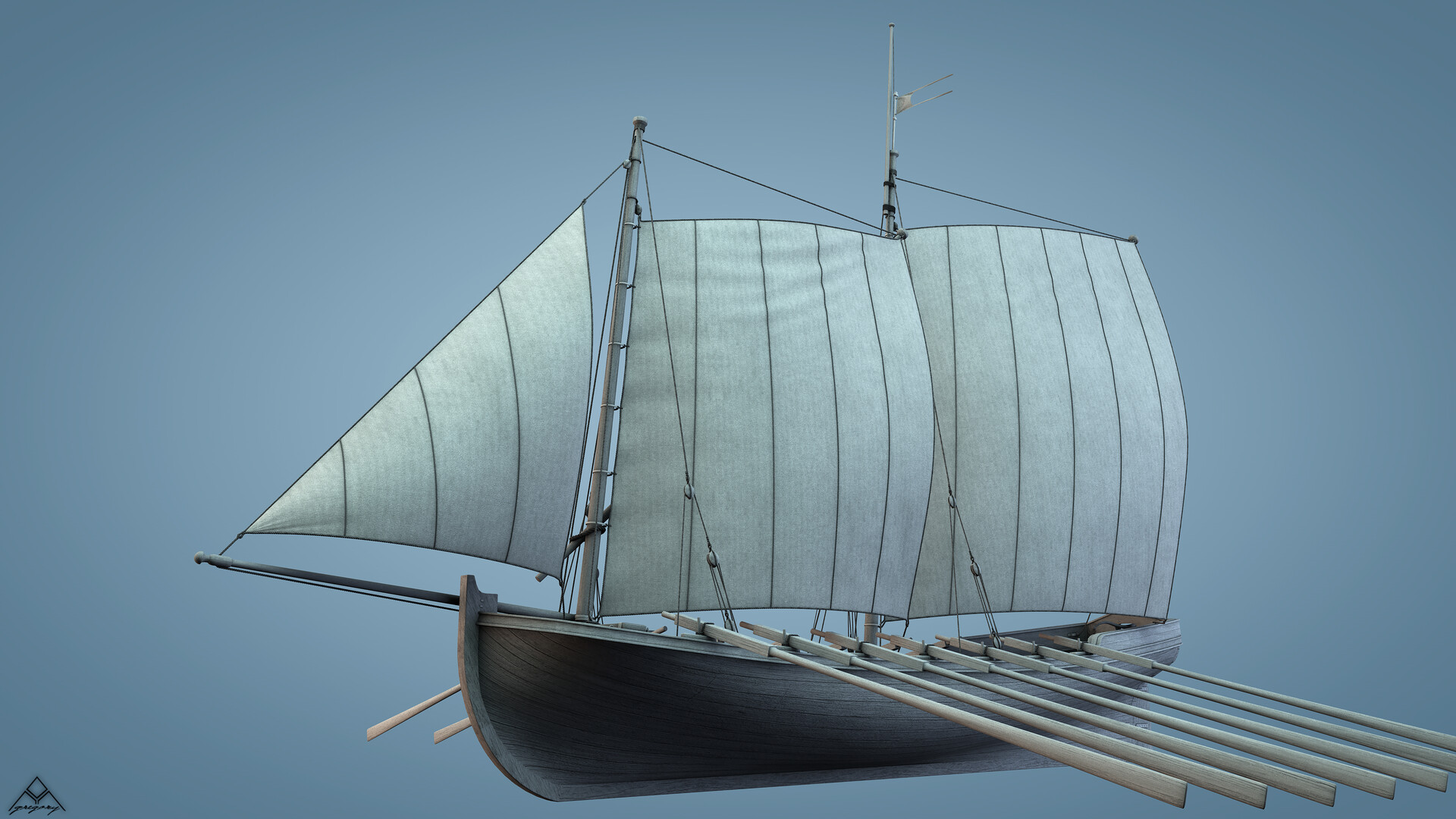 ArtStation - Rowboat - 3D Animation