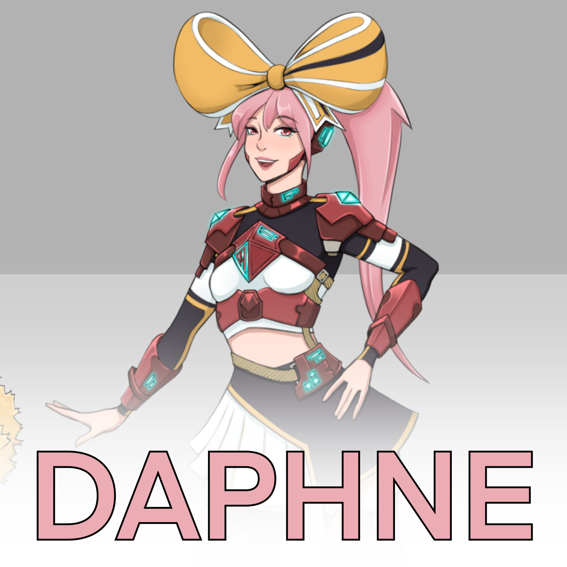 ArtStation - Daphne - Mecha Cheerleader Concept