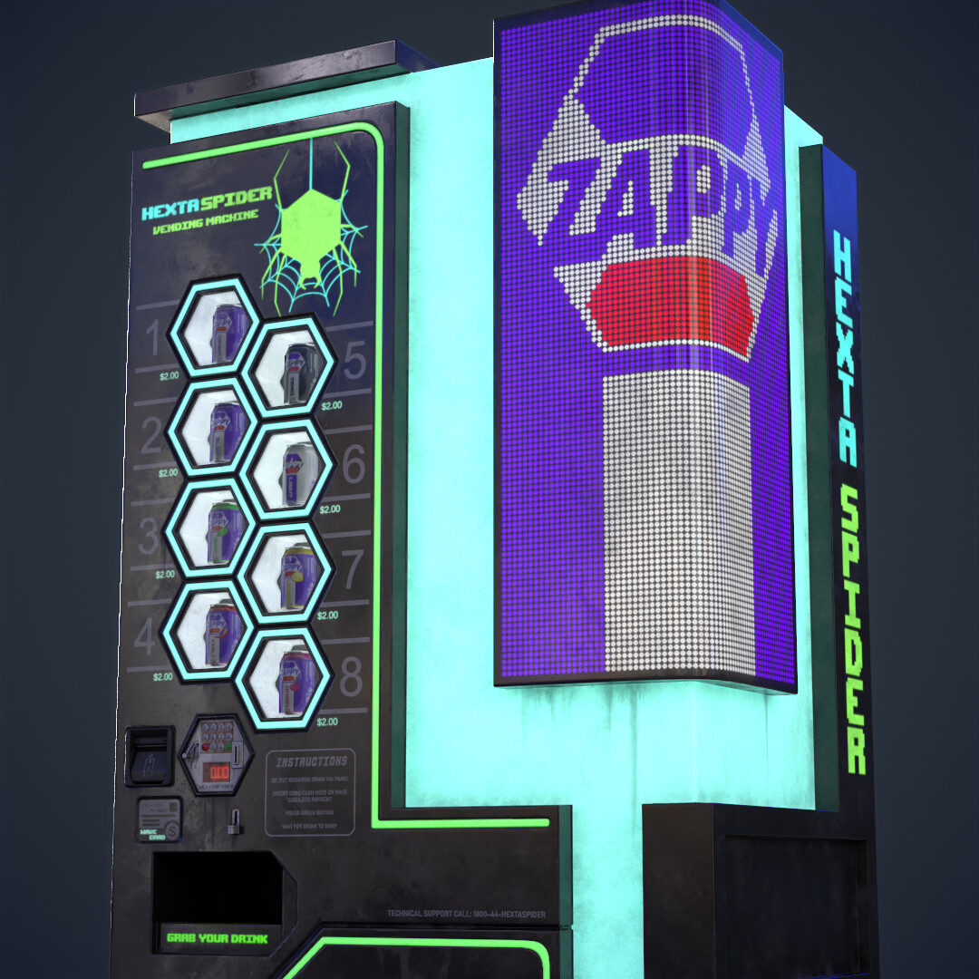 ArtStation - Futuristic Vending Machine 2
