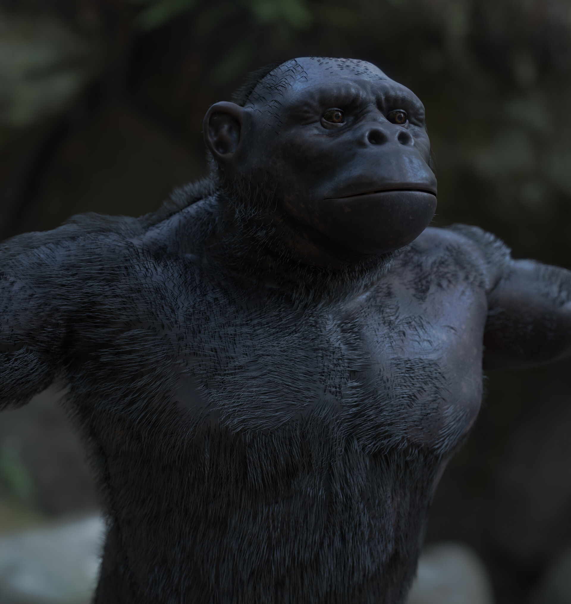 ArtStation - WIP - Chimpanzee Character