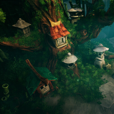 ArtStation - Tree shrine - Fan art Emilie V.F