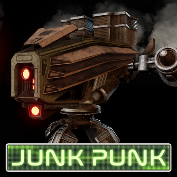 ArtStation - Steam Indie Game: Junk Punk - Machines and Junk Pile Breakdown