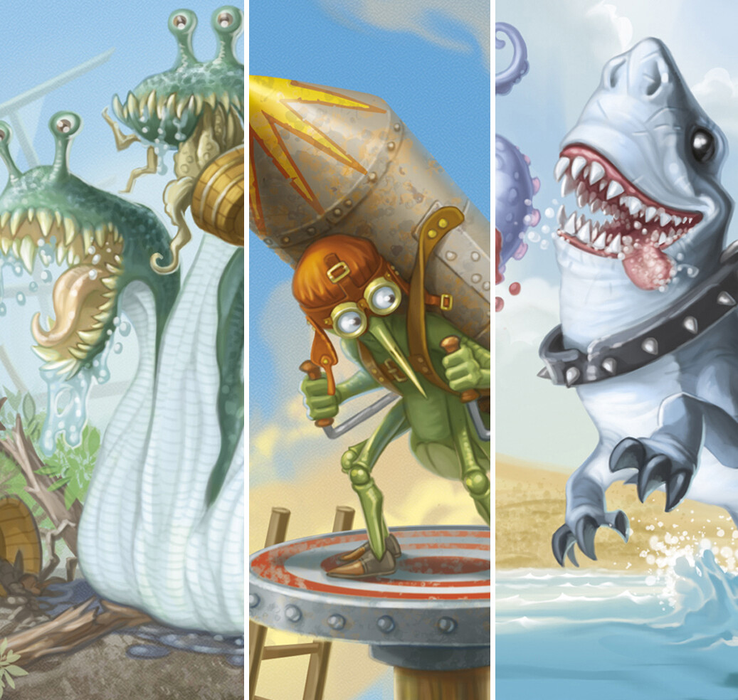 ArtStation - Creatures for card game "Mindbug"