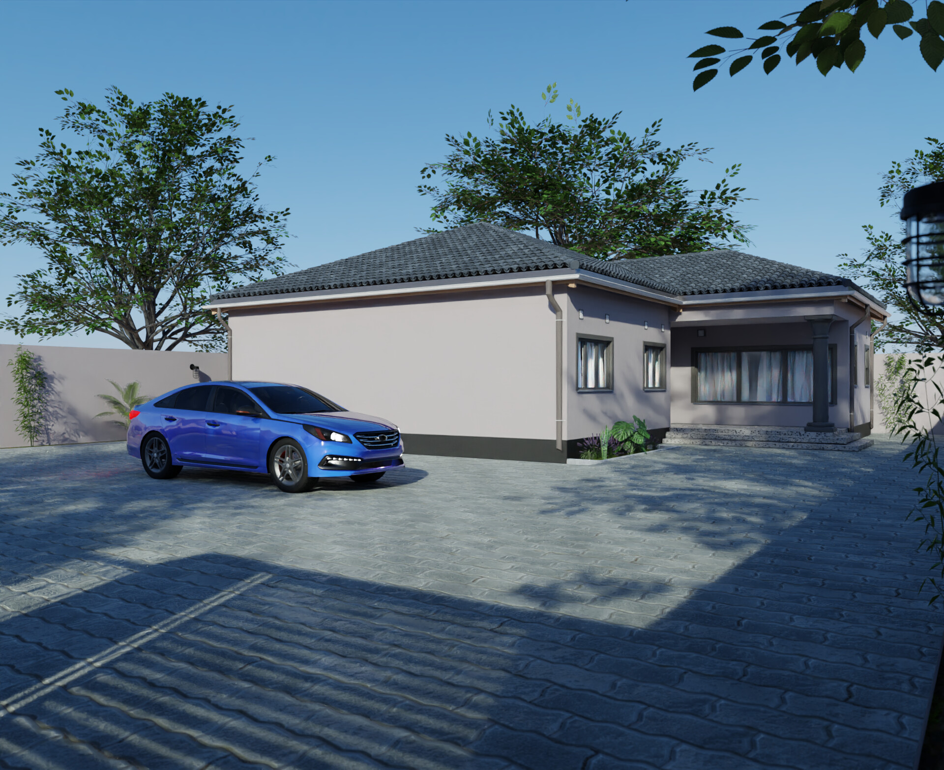 ArtStation - 3d exterior house design