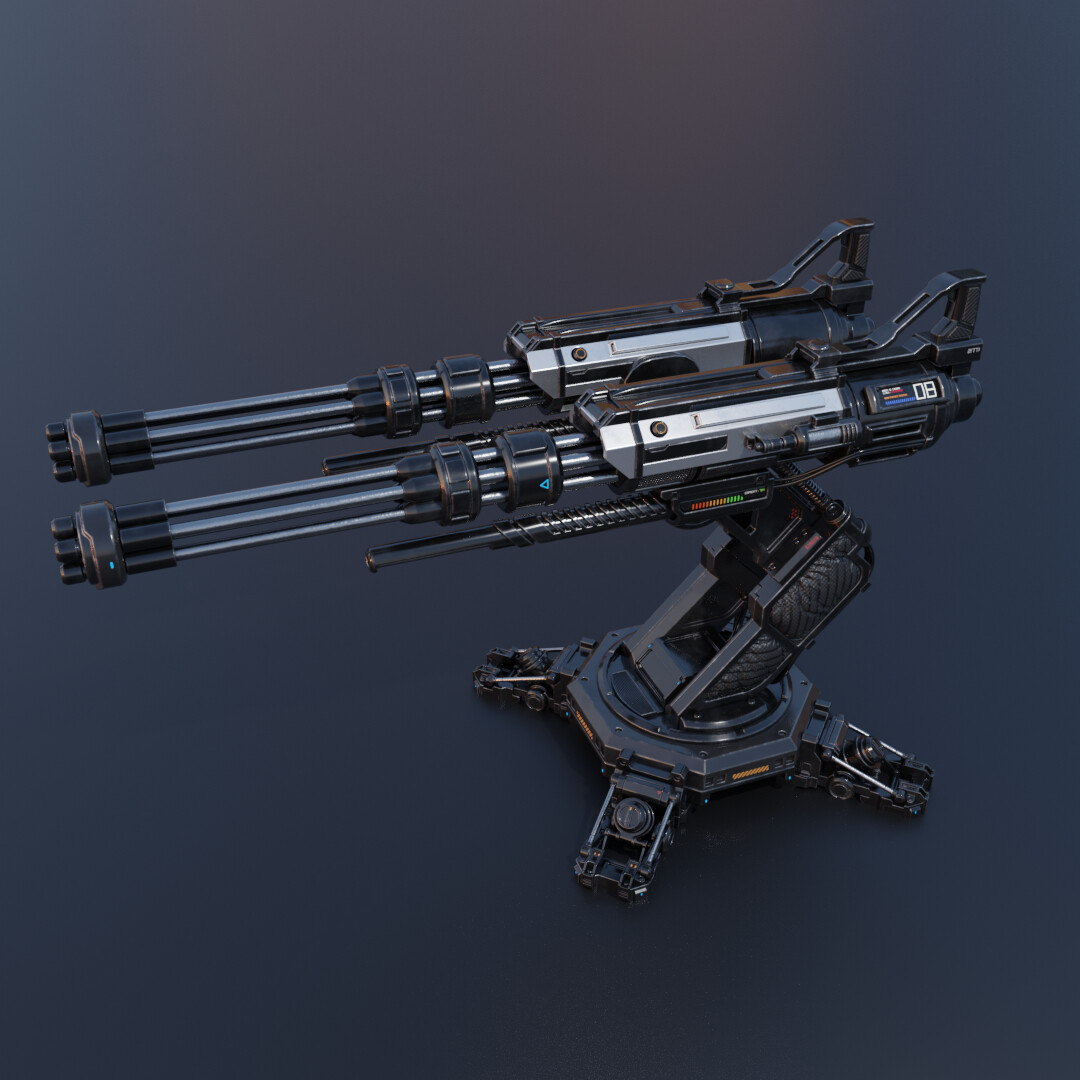 ArtStation - Sci-FI turret