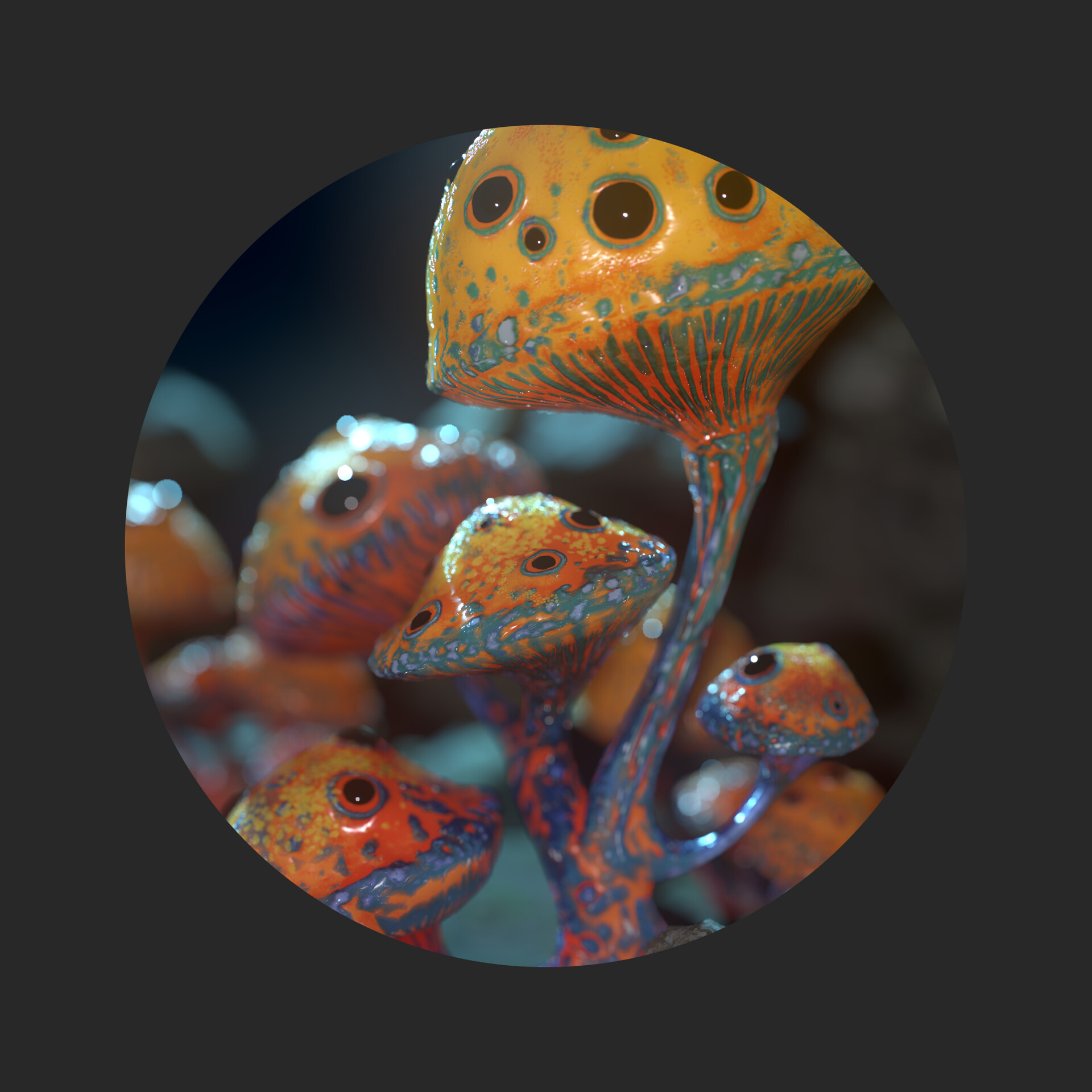 ArtStation - Mushroom eyes