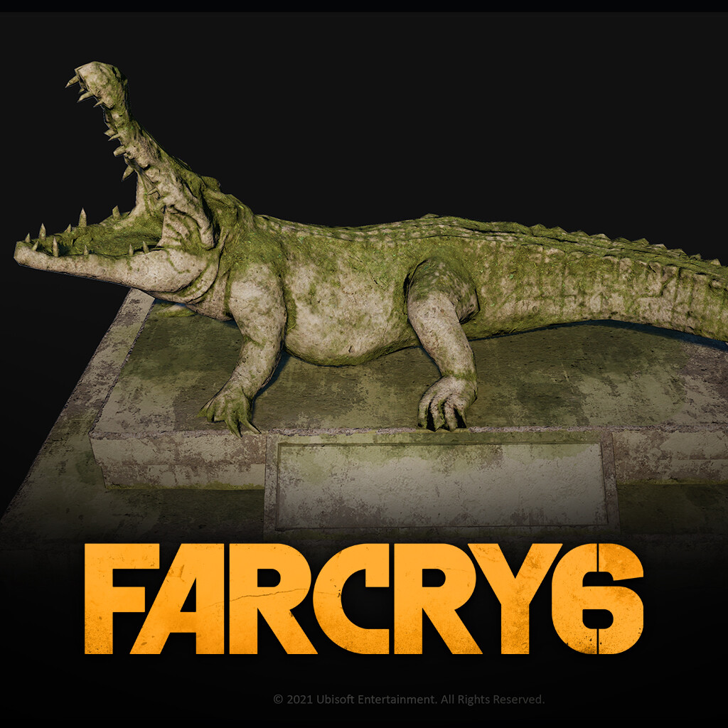 ArtStation - FarCry6: Crocodile Tomb Stone
