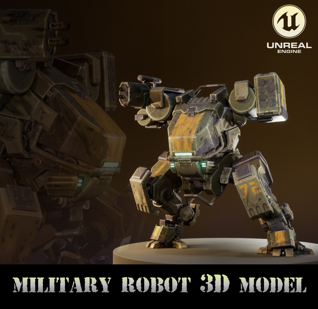 ArtStation - Military Mecha 3D Model