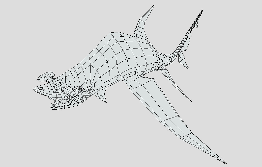 ArtStation - Low poly Sharks model for Game