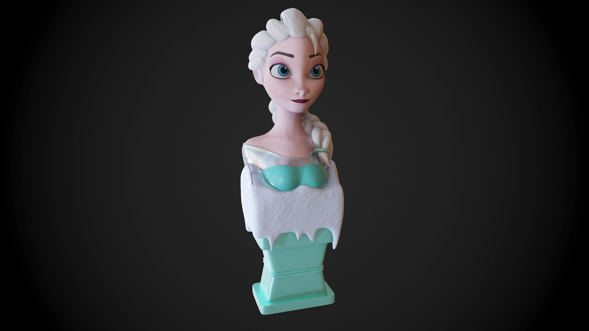 ArtStation - Queen Elsa Bust