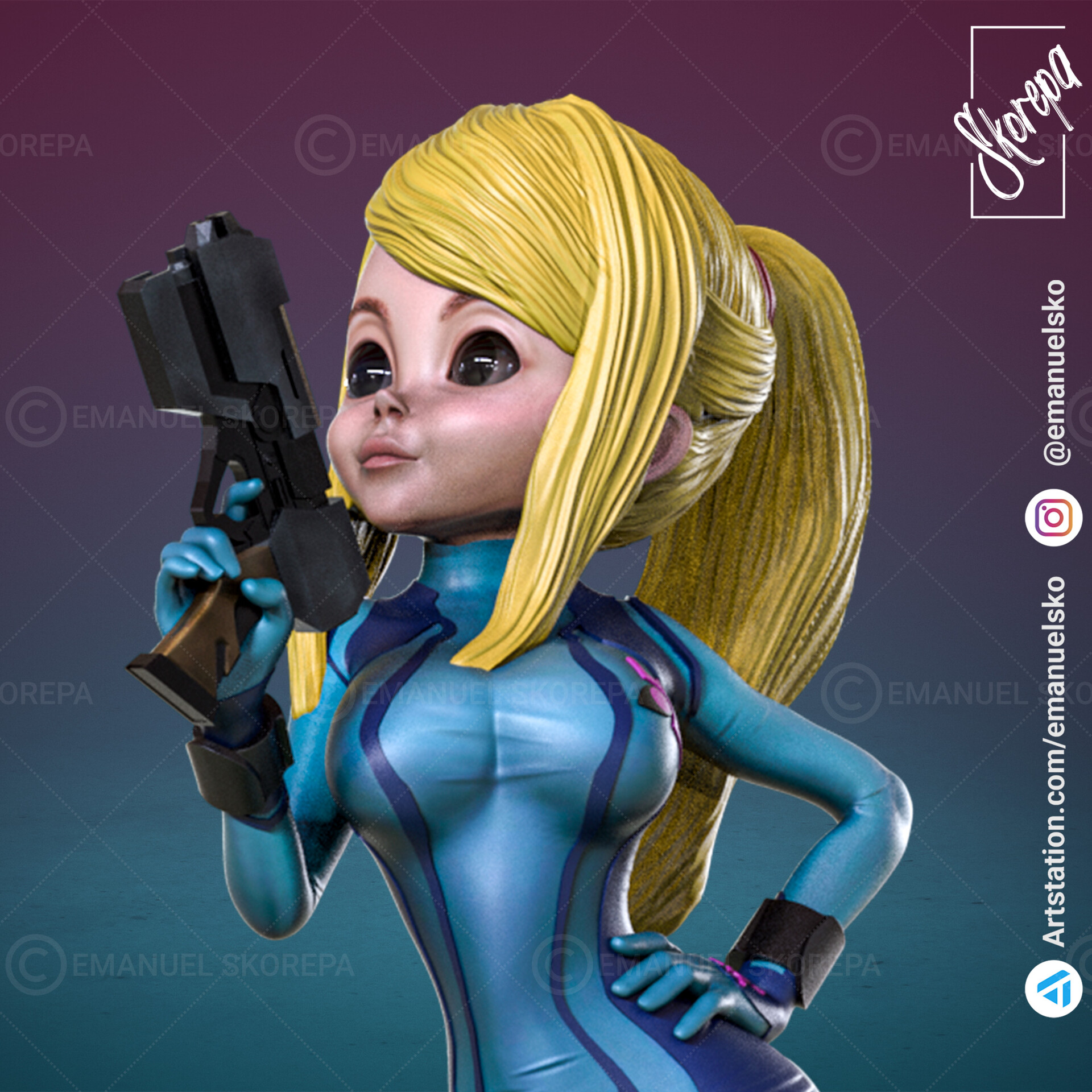 ArtStation - Samus (Metroid)