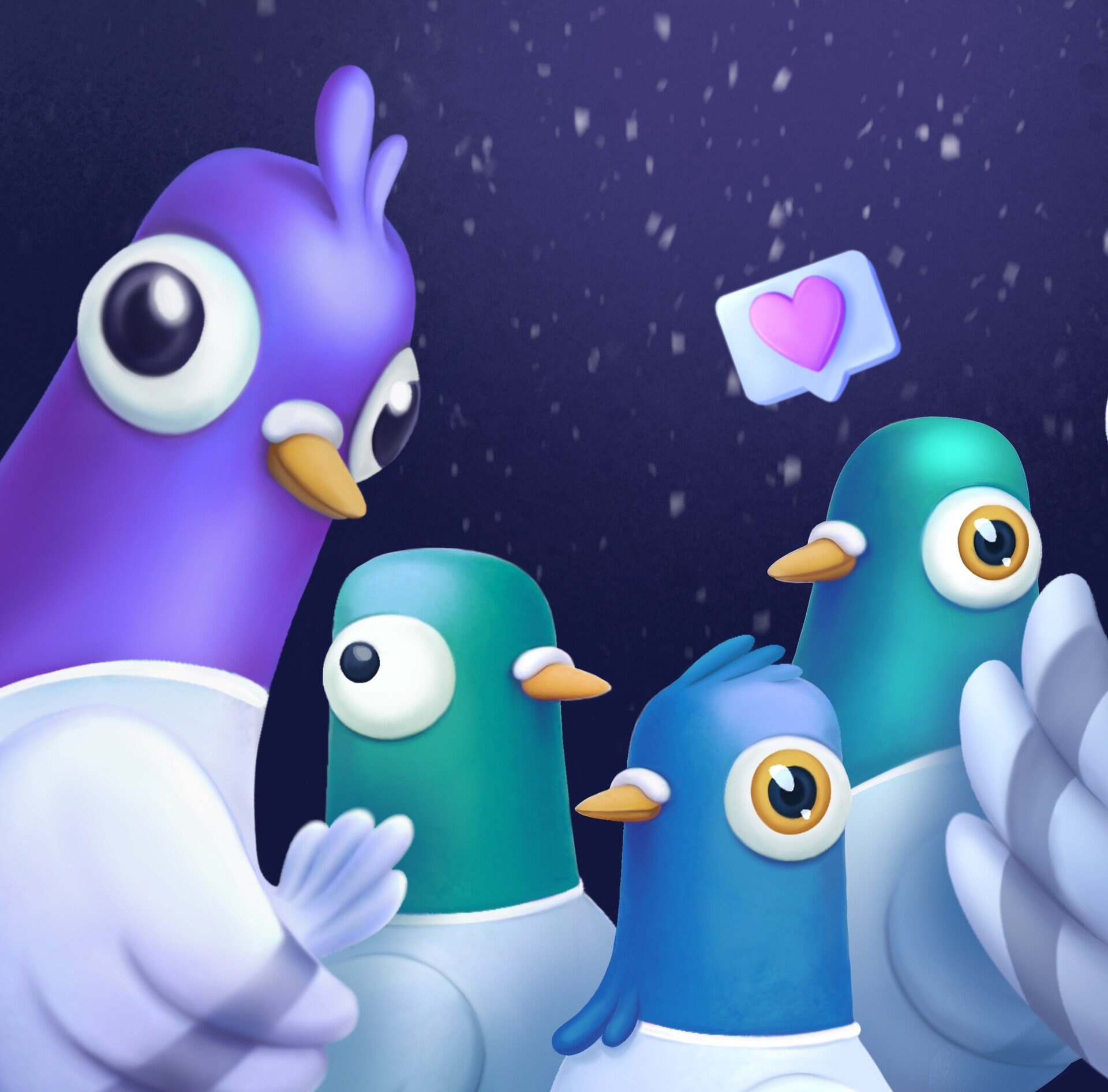 ArtStation - Character pigeon