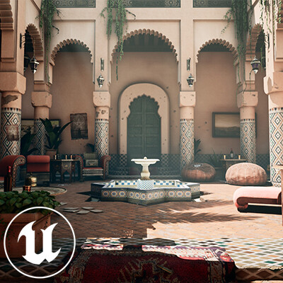 ArtStation - Moroccan Riad