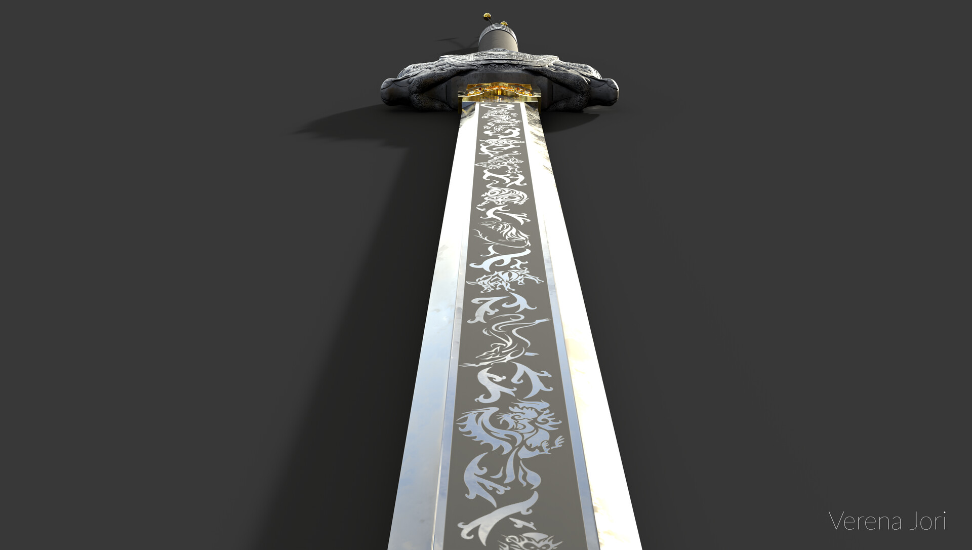 ArtStation - East-Asian inspired sword