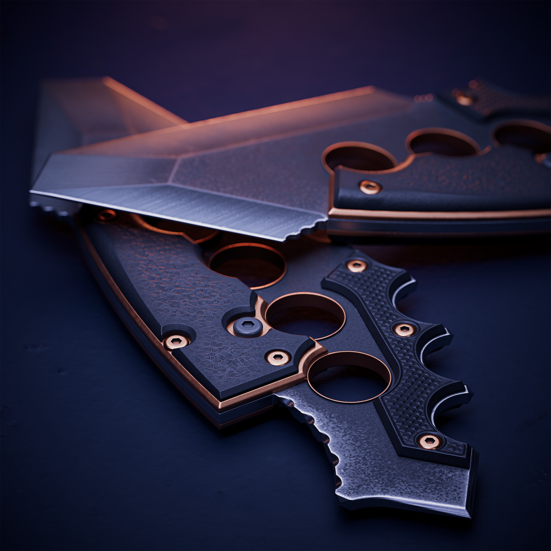 ArtStation - Knuckle knife design