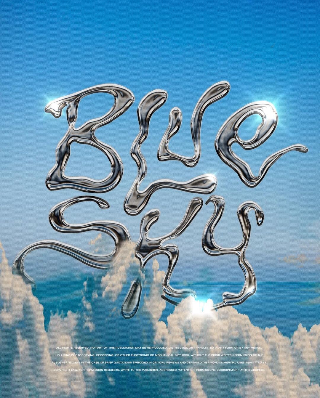 ArtStation - Blue Sky - 3D Type