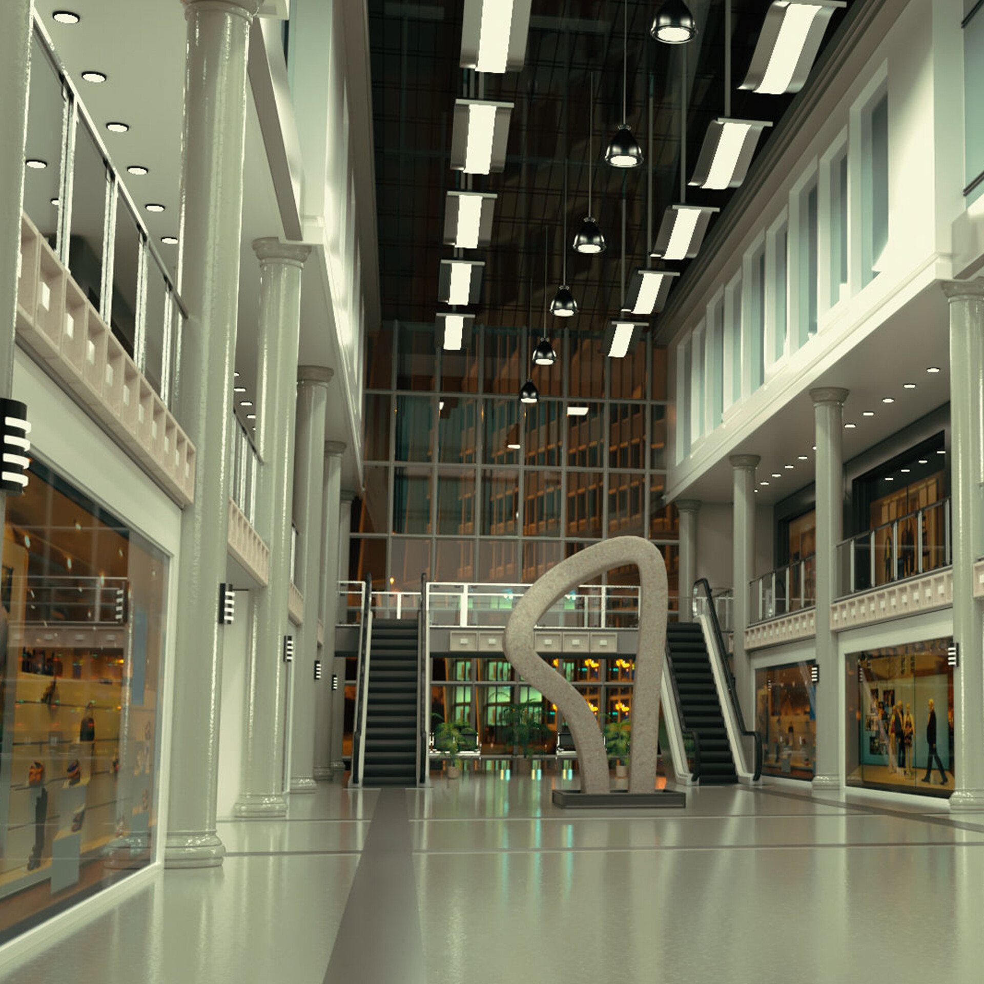 ArtStation - interior mall