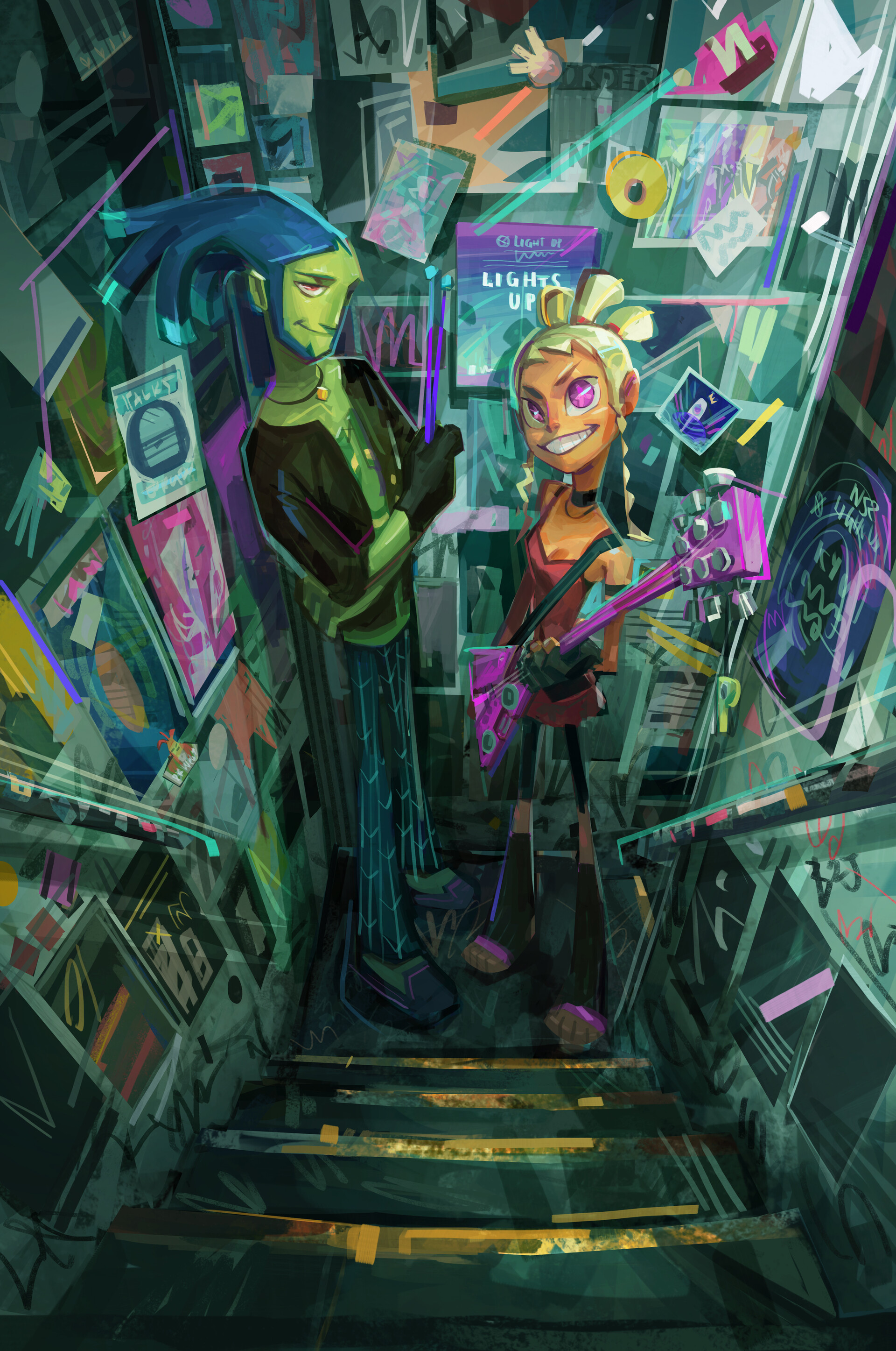 ArtStation - No Straight Roads Countdown art