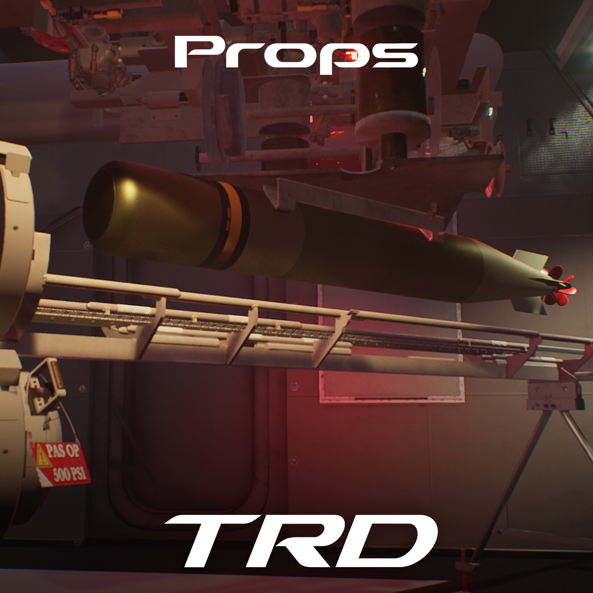 ArtStation - Torpedo Reload Drill Props