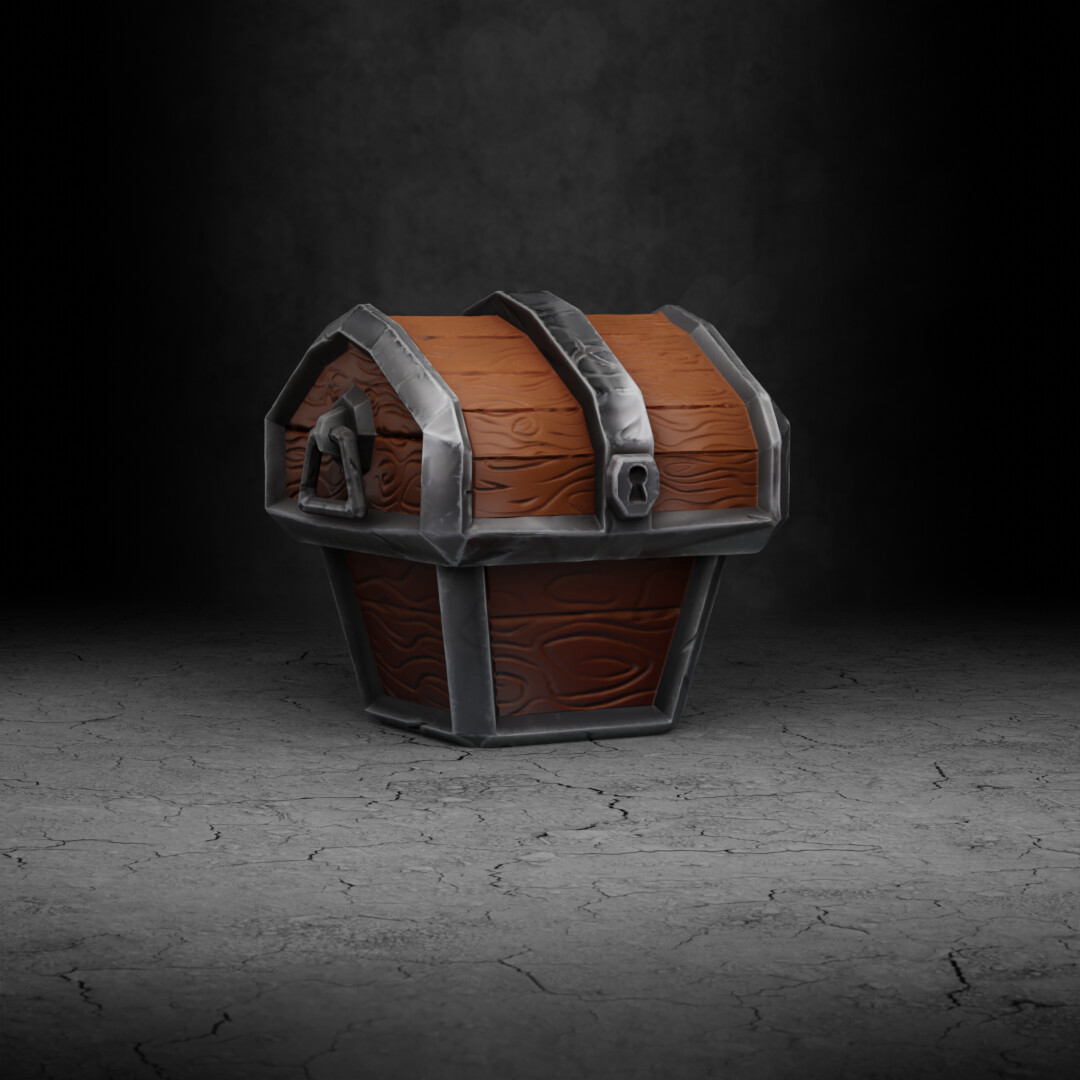 ArtStation - Stylized chest low poly