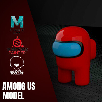 ArtStation - 3D Textured Model Of Among Us Characters