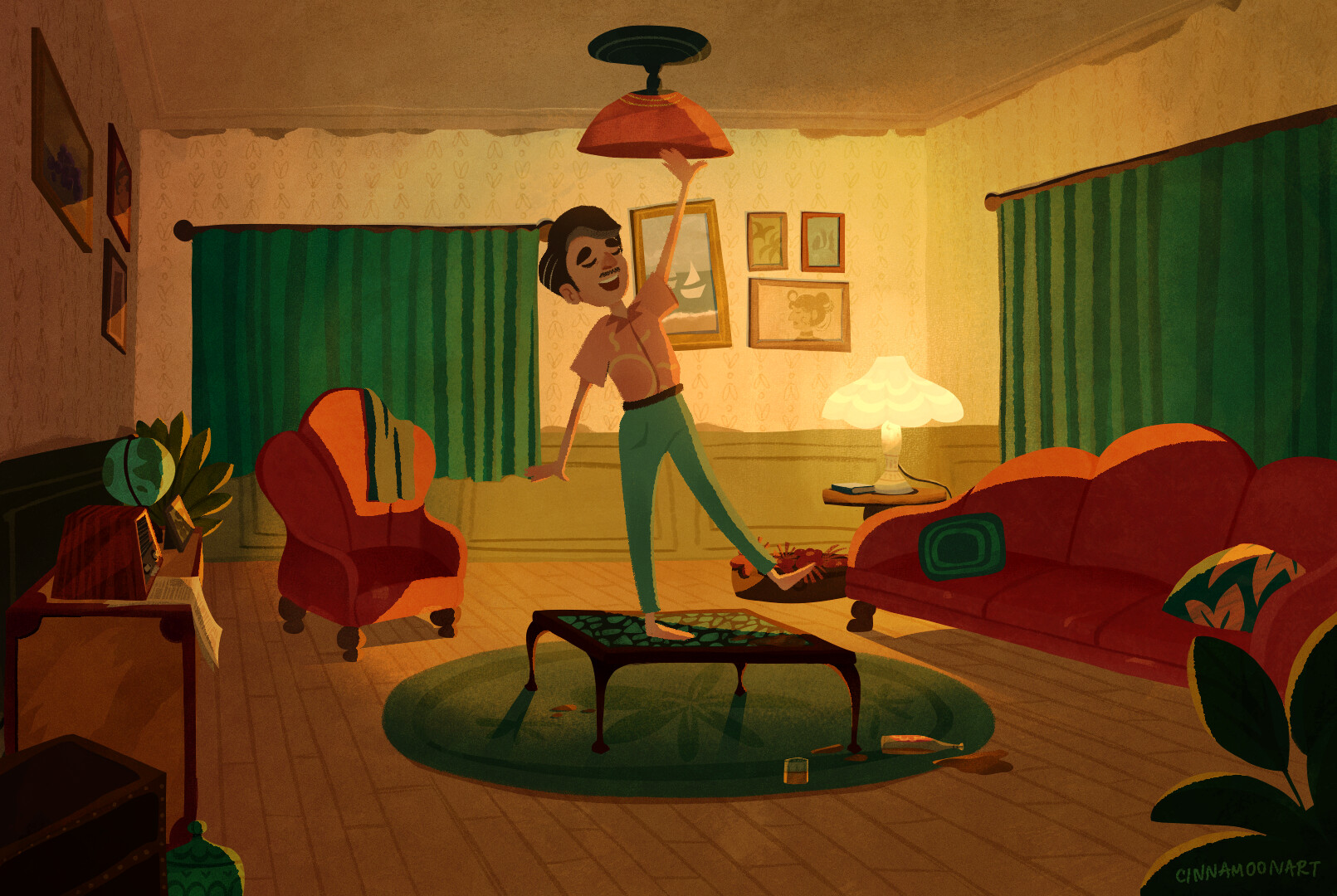 ArtStation - Dancing the coffee table, scene inspired by "Baby" book by ...