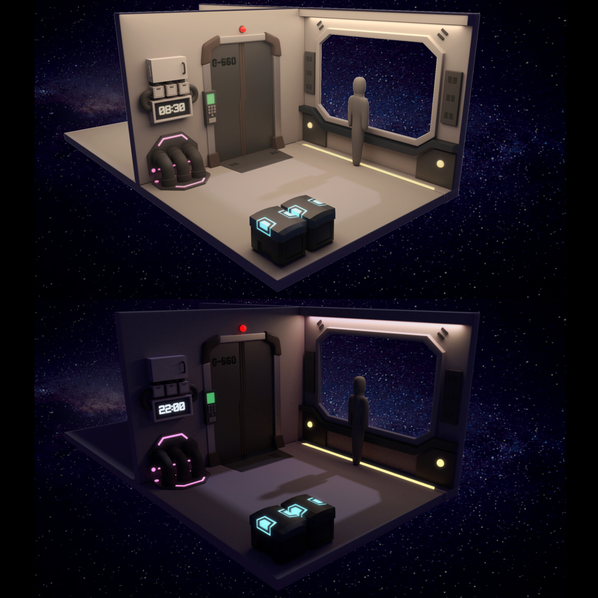 ArtStation - Space Interior Demonstration