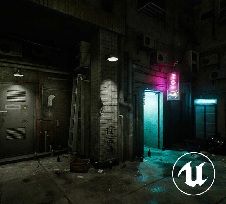ArtStation - Back Alley Noodle Shop - UE4
