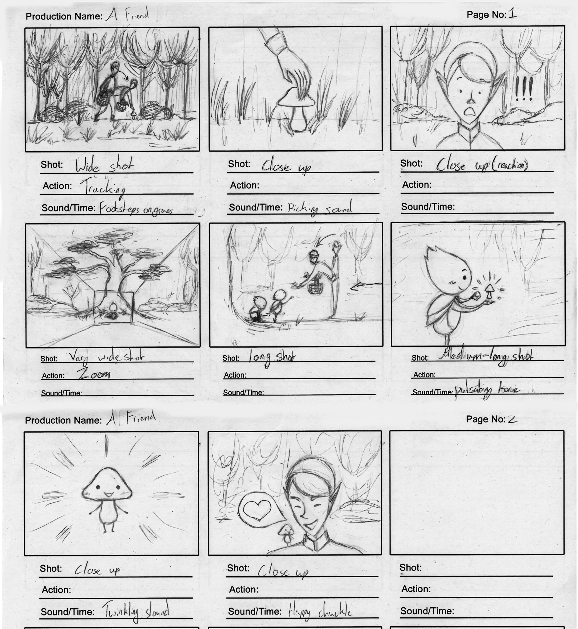ArtStation - Various Storyboards for animation- University work