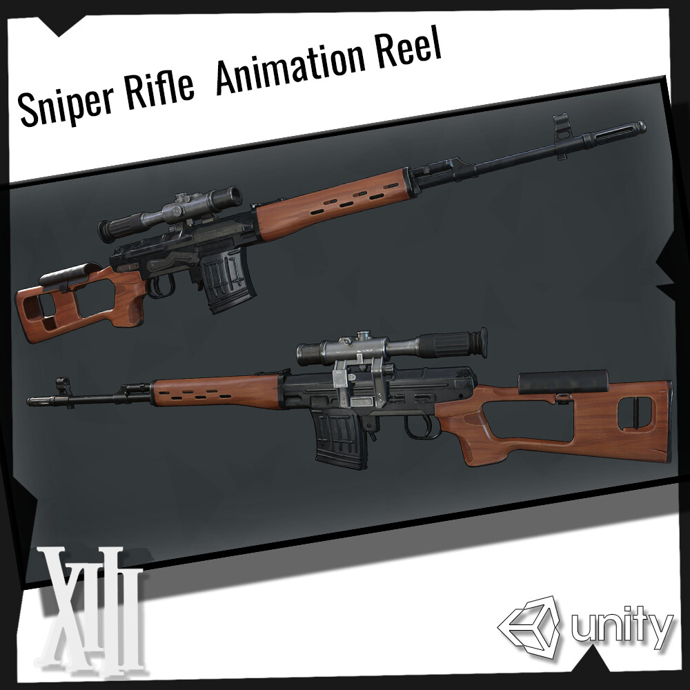 ArtStation - XIII - Sniper Rifle Animations
