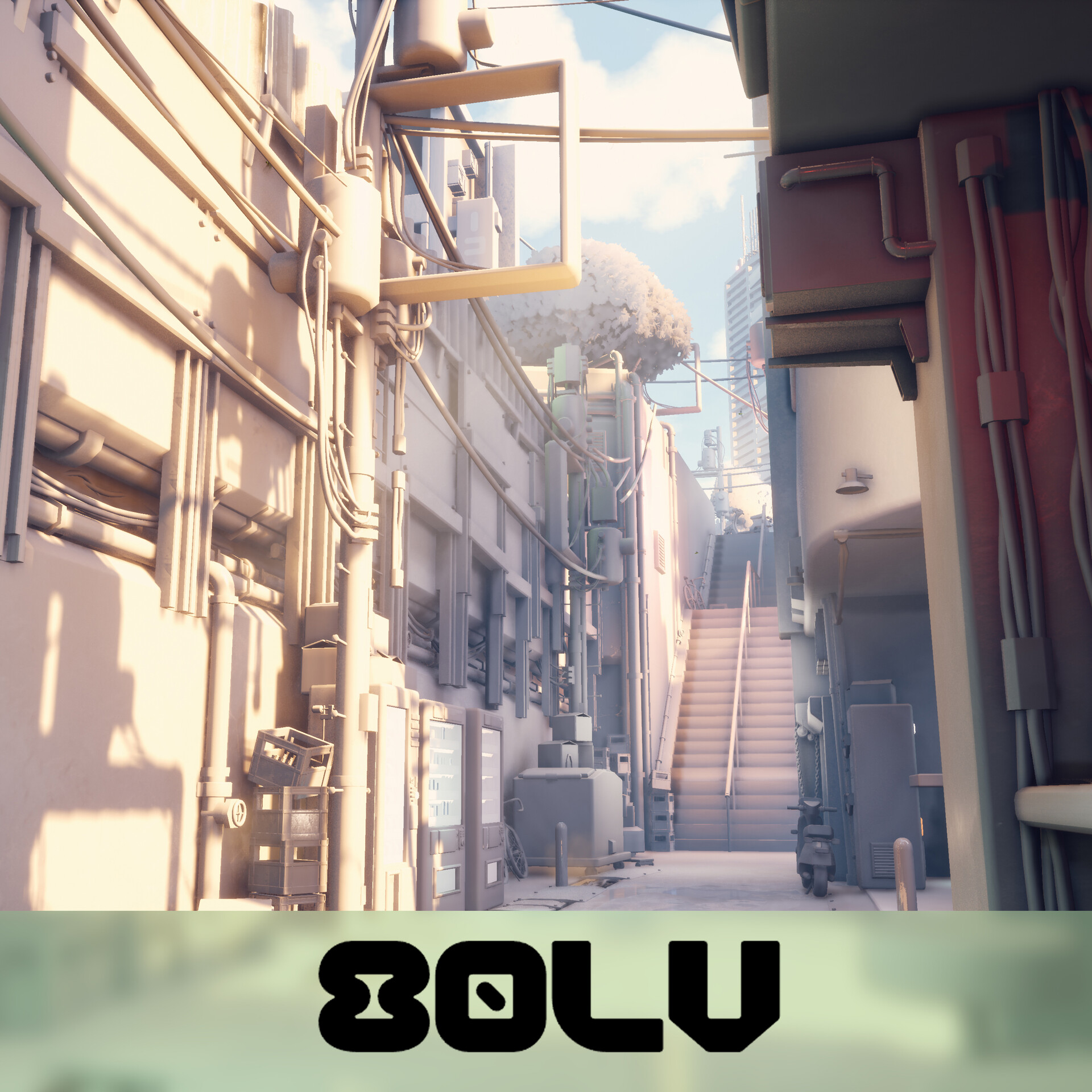 ArtStation - 80LV ARTICLE : Building Stylized Scenes With Lights ...