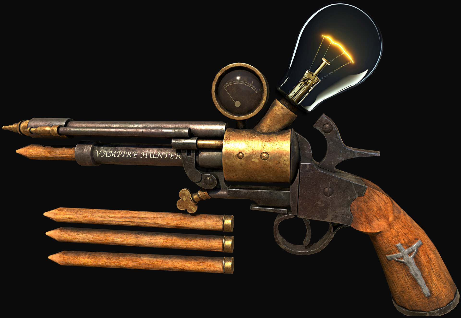 ArtStation - SteamPunk Weapon