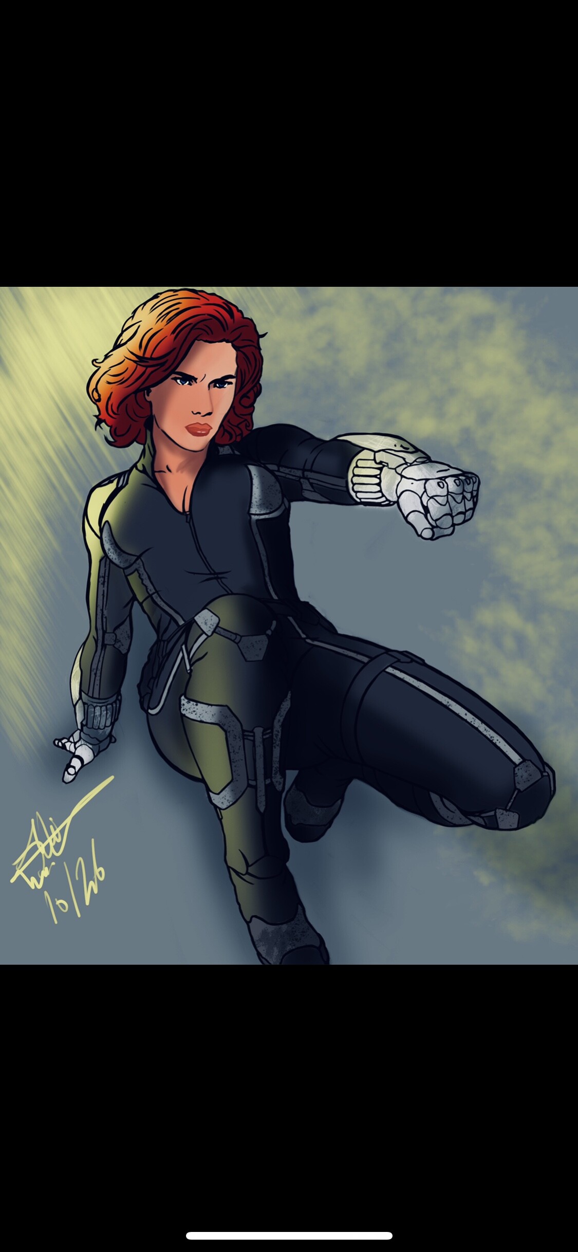ArtStation - I finished my black widow drawing hope u like it