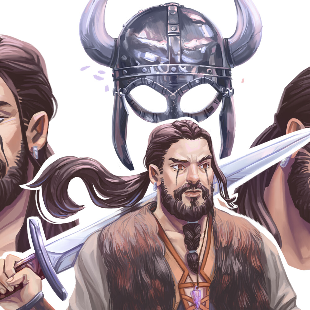 ArtStation - Concept of Seigfried, Scandinavian mythology project