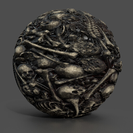 ArtStation - Skeleton texture