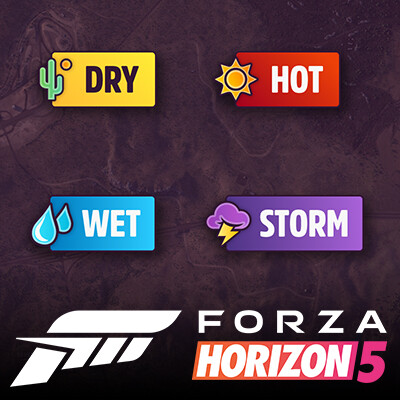 ArtStation - Forza Horizon 5 Season Icons