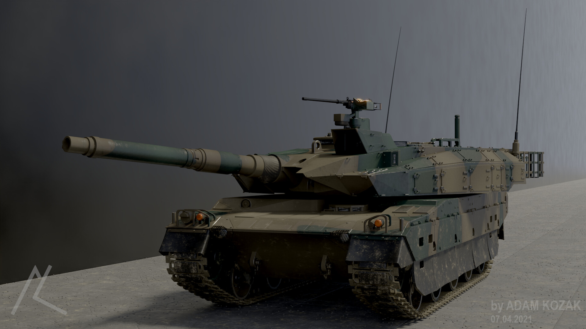 ArtStation - Type 10 JGSDF tank