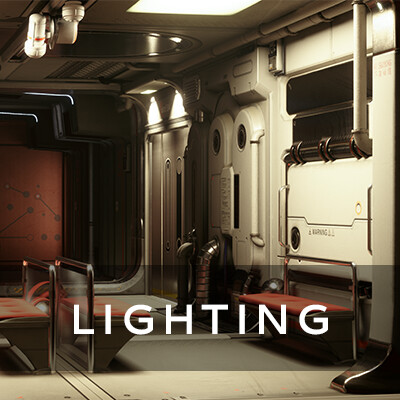ArtStation - Sci-Fi Hallway | UE4 Relighting